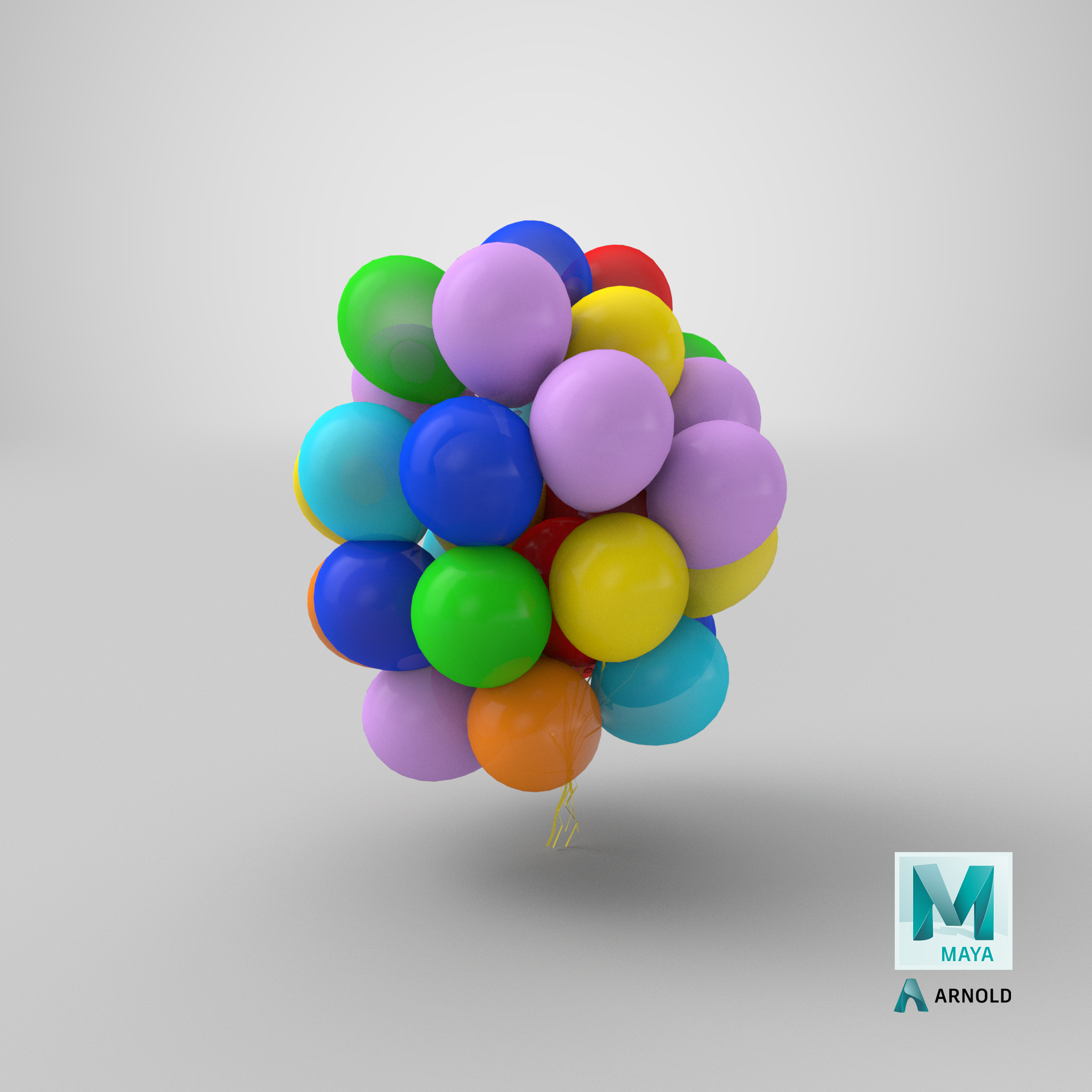 Baloons 3D model - TurboSquid 1836532