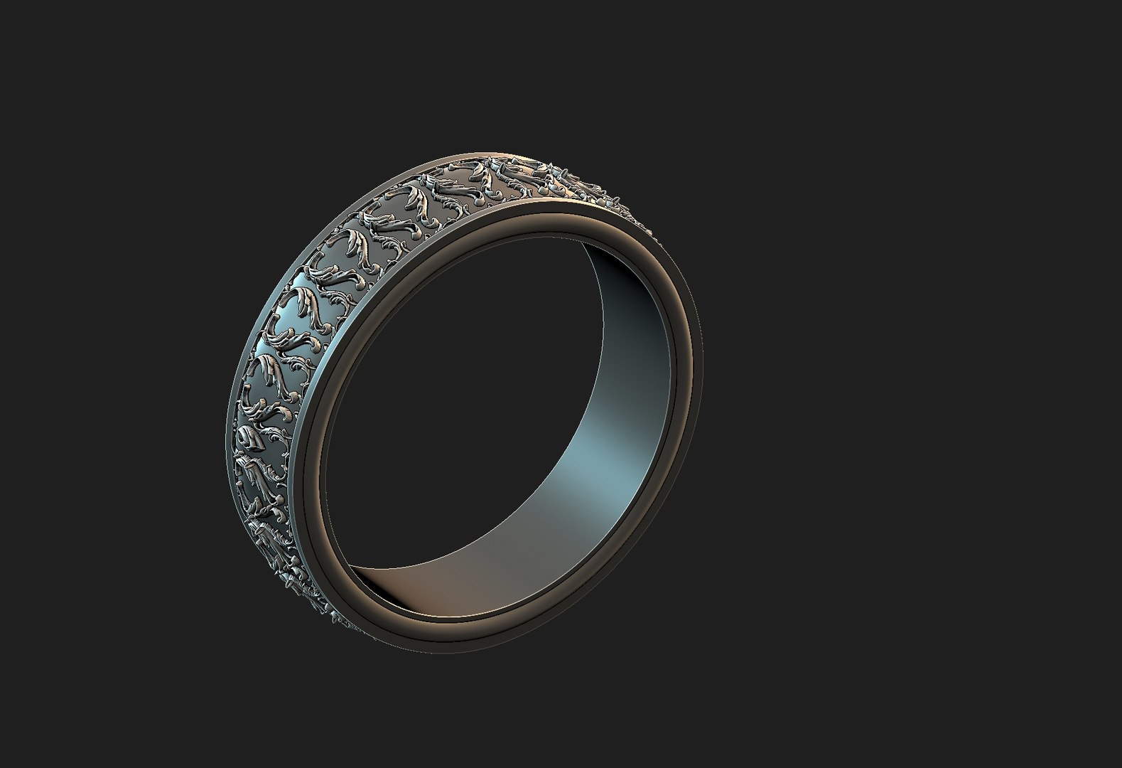 Ornamental ring 3D model - TurboSquid 2144210
