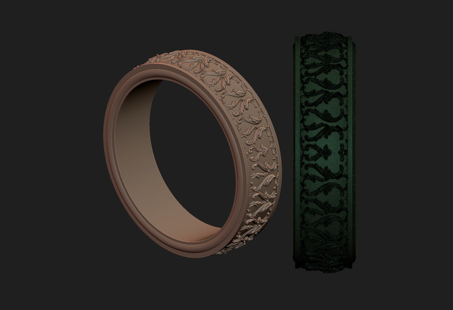 Ornamental ring 3D model - TurboSquid 2144210