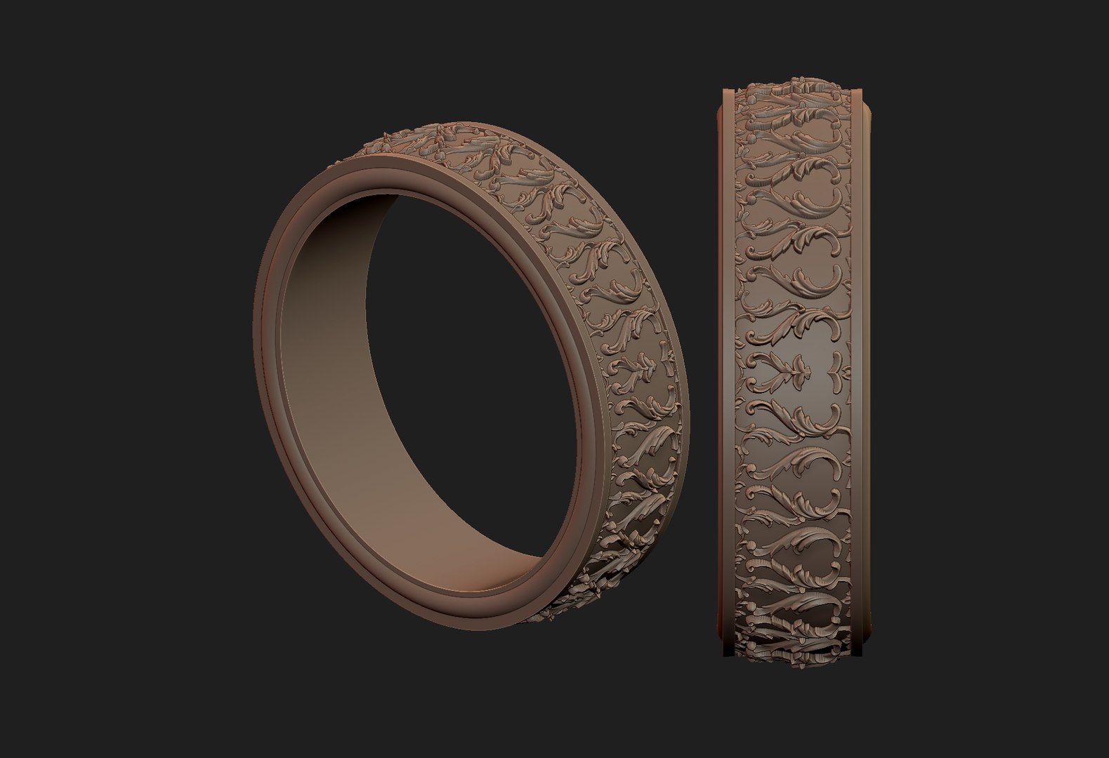 Ornamental ring 3D model - TurboSquid 2144210