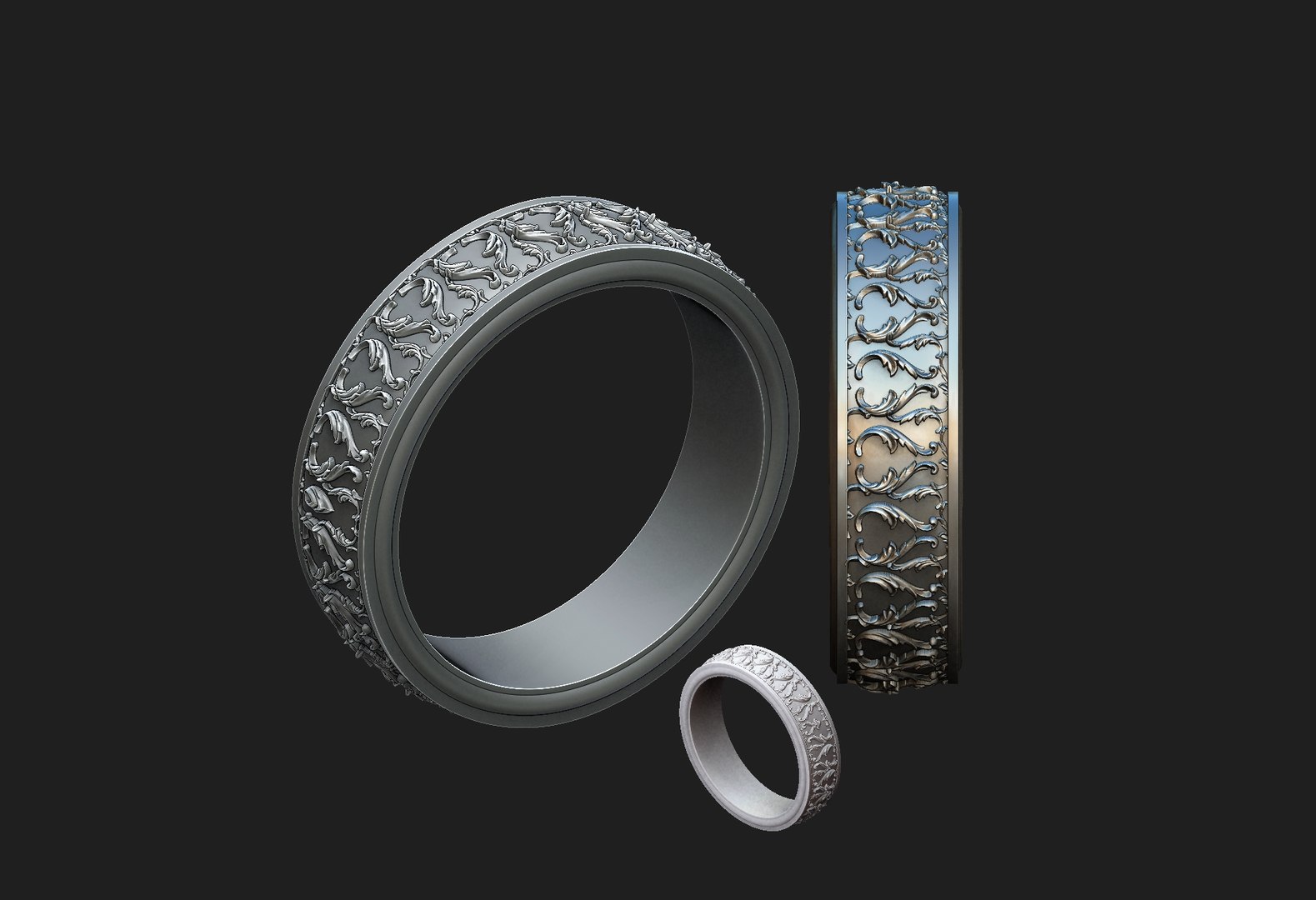 Ornamental ring 3D model - TurboSquid 2144210