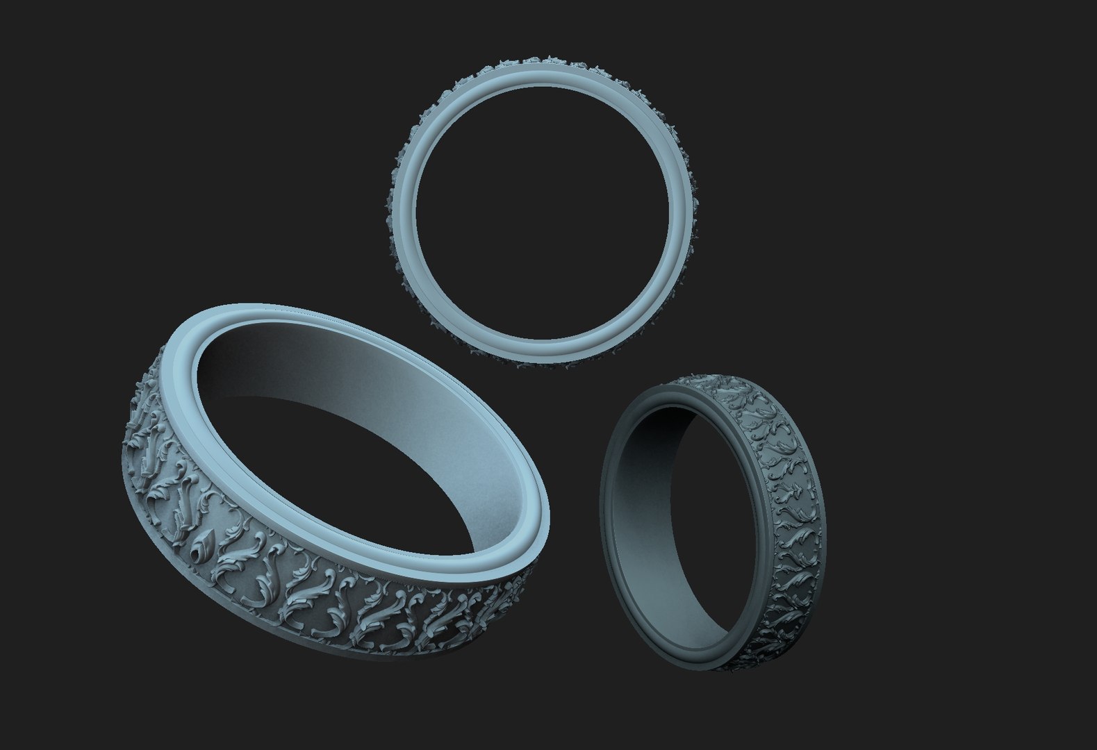 Ornamental ring 3D model - TurboSquid 2144210