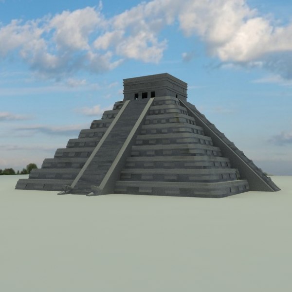 3d model chichen itza