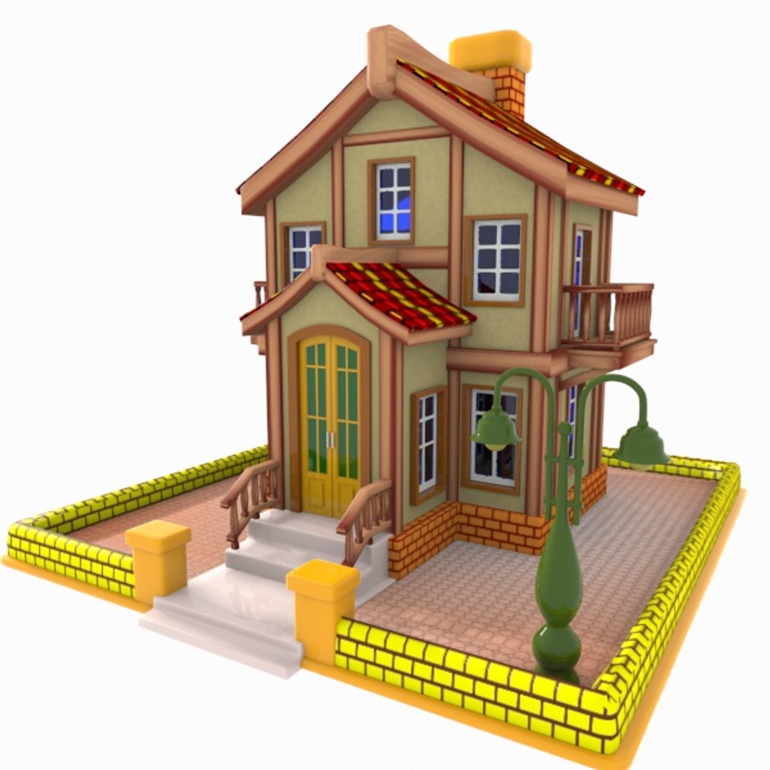 3d Fbx House Toon