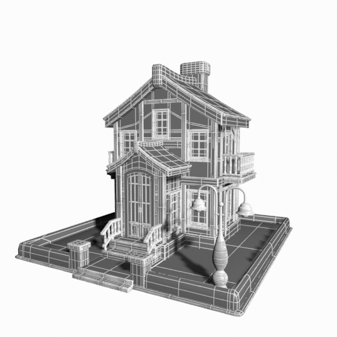 3d Fbx House Toon