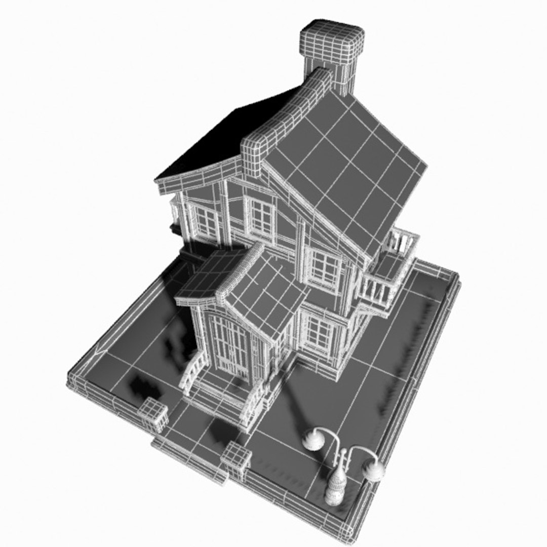 3d Fbx House Toon