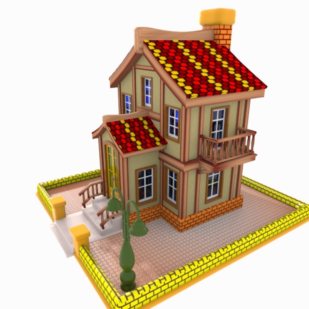 3d Fbx House Toon
