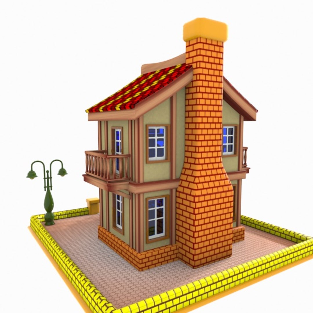 3d Fbx House Toon