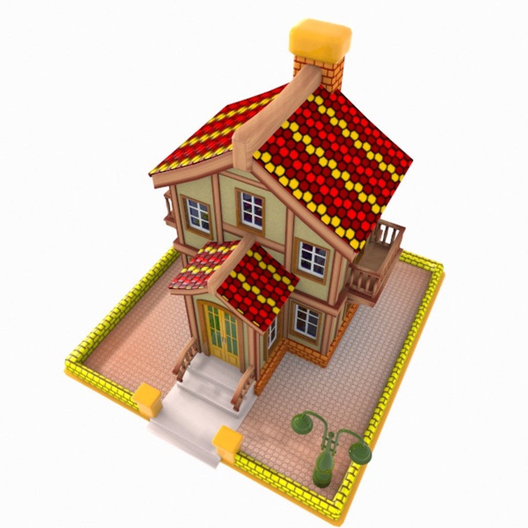 3d Fbx House Toon