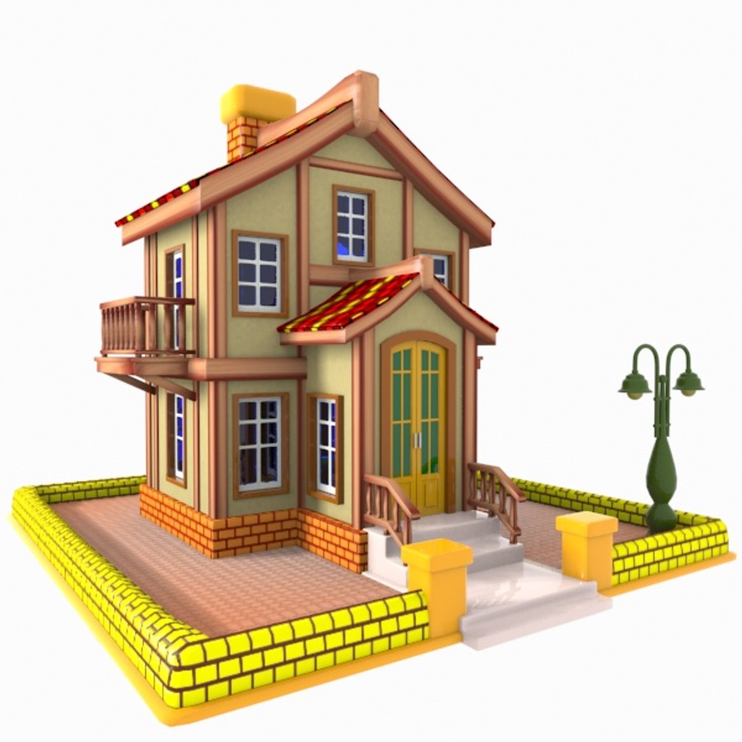 3d Fbx House Toon