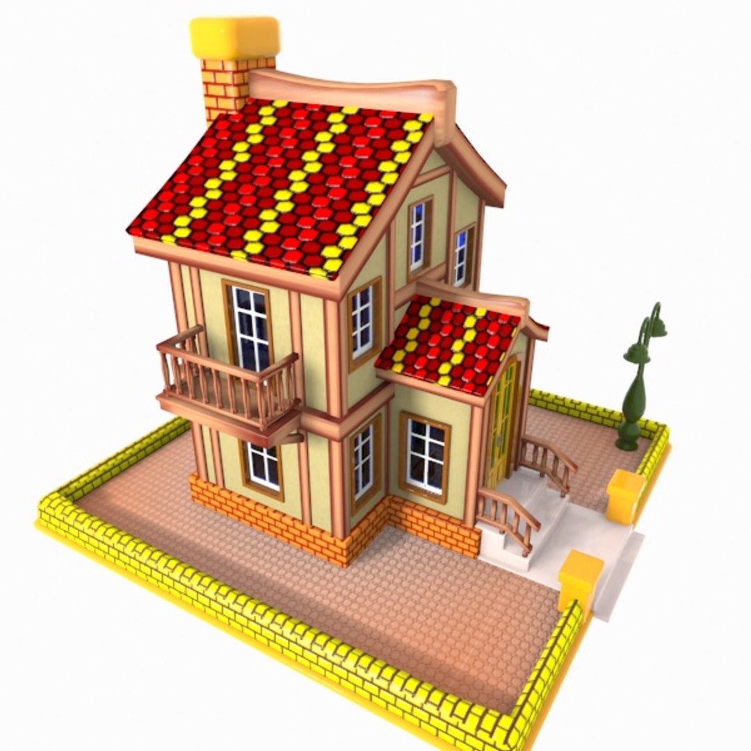 3d Fbx House Toon