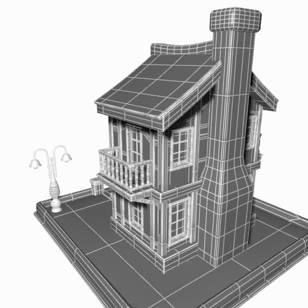 3d Fbx House Toon