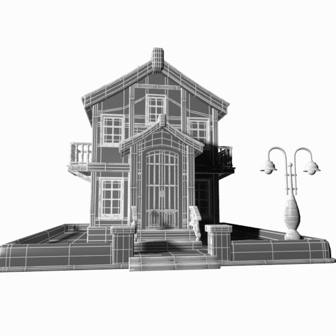 3d Fbx House Toon