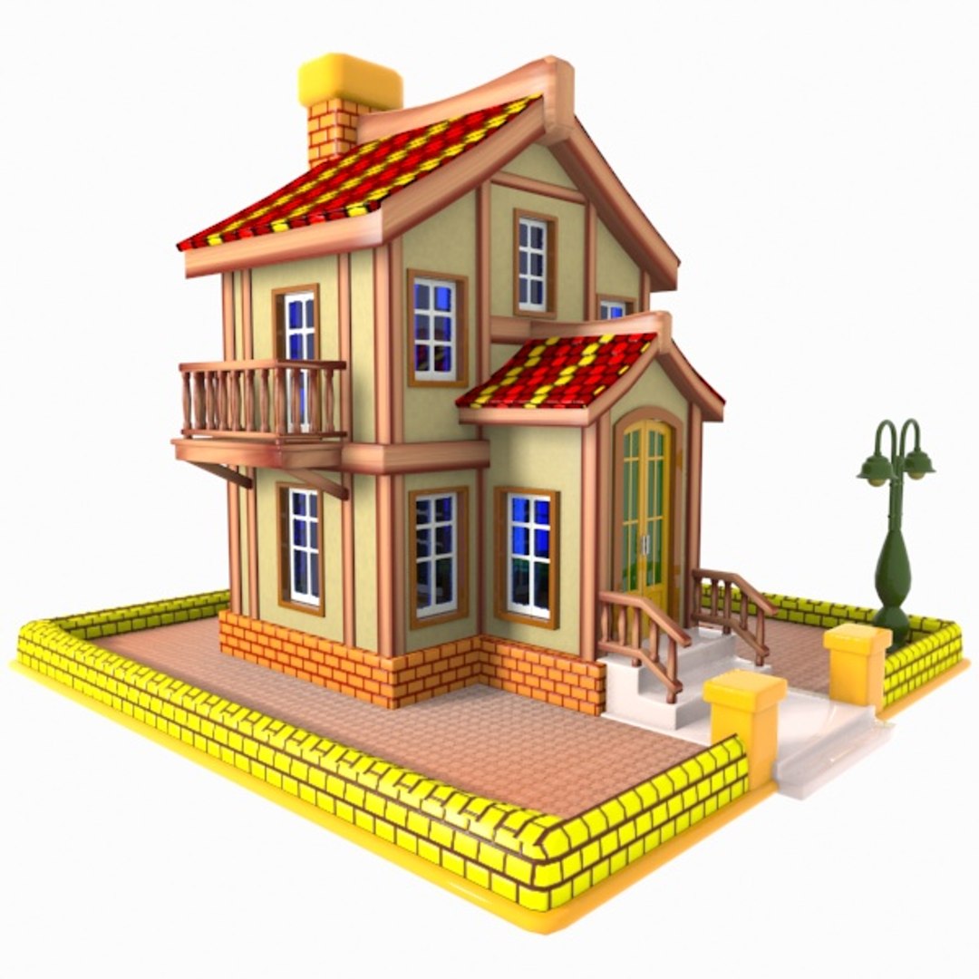 3d Fbx House Toon