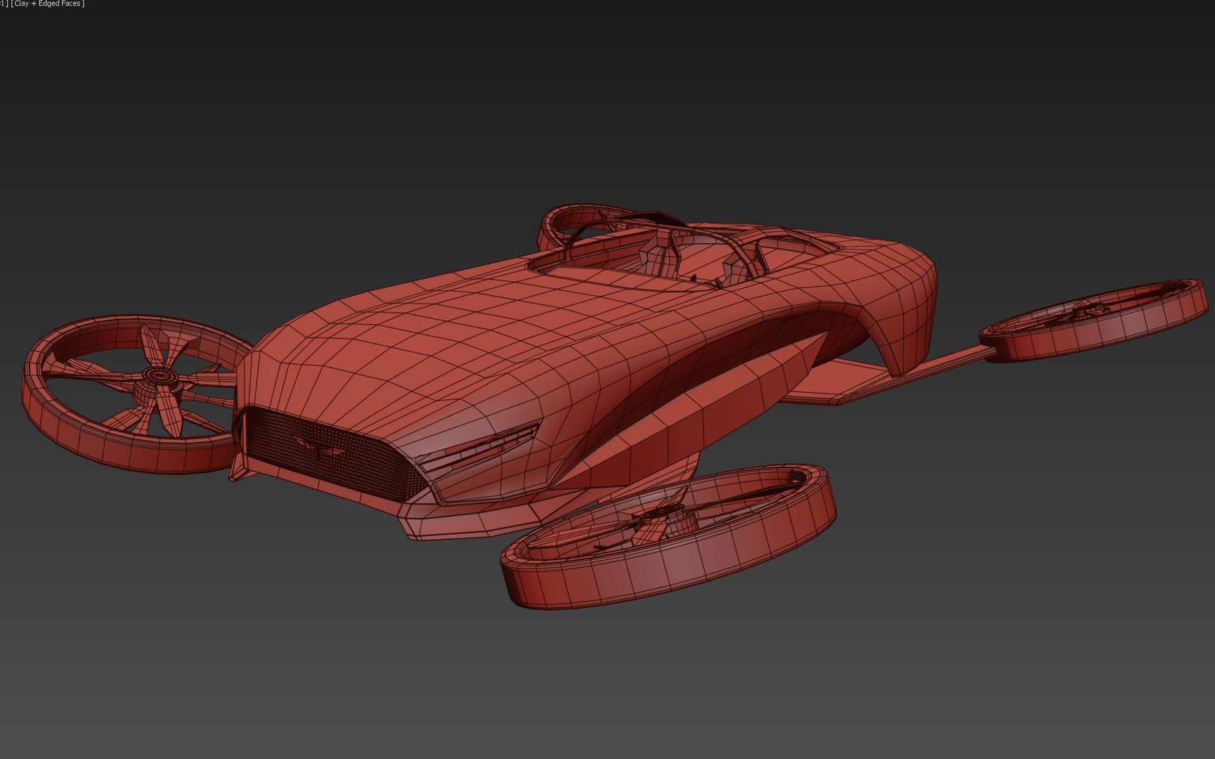 Car Copter 3D Model - TurboSquid 1332694