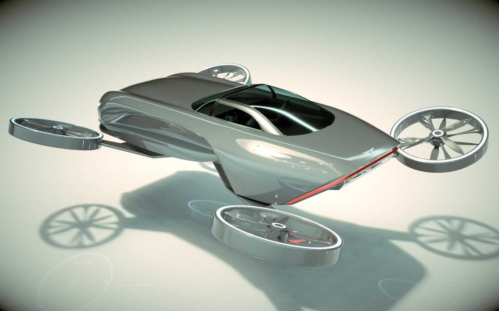 Car Copter 3D Model - TurboSquid 1332694