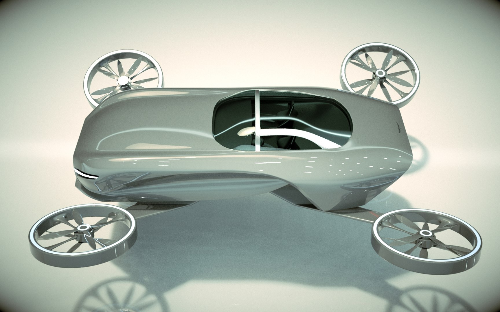 Car Copter 3D Model - TurboSquid 1332694