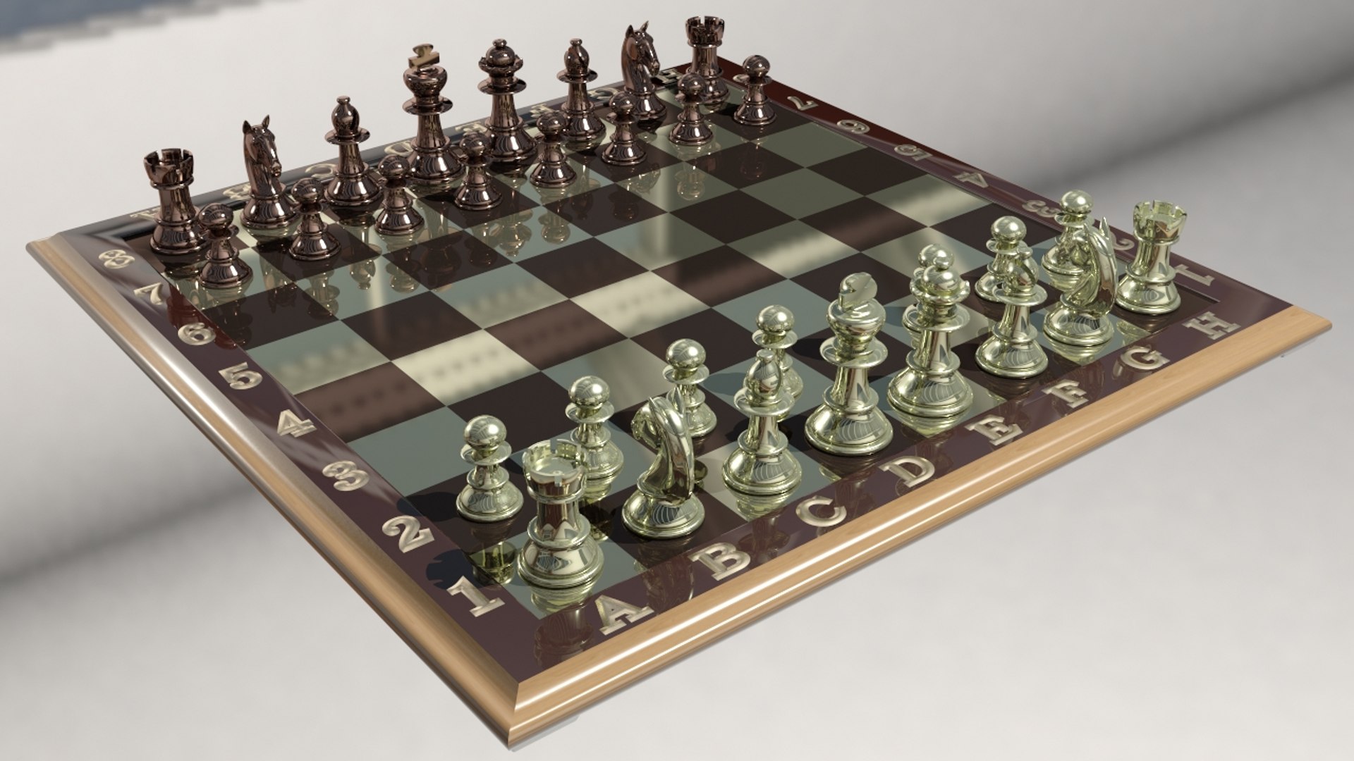 3d Chess Chess-men Model