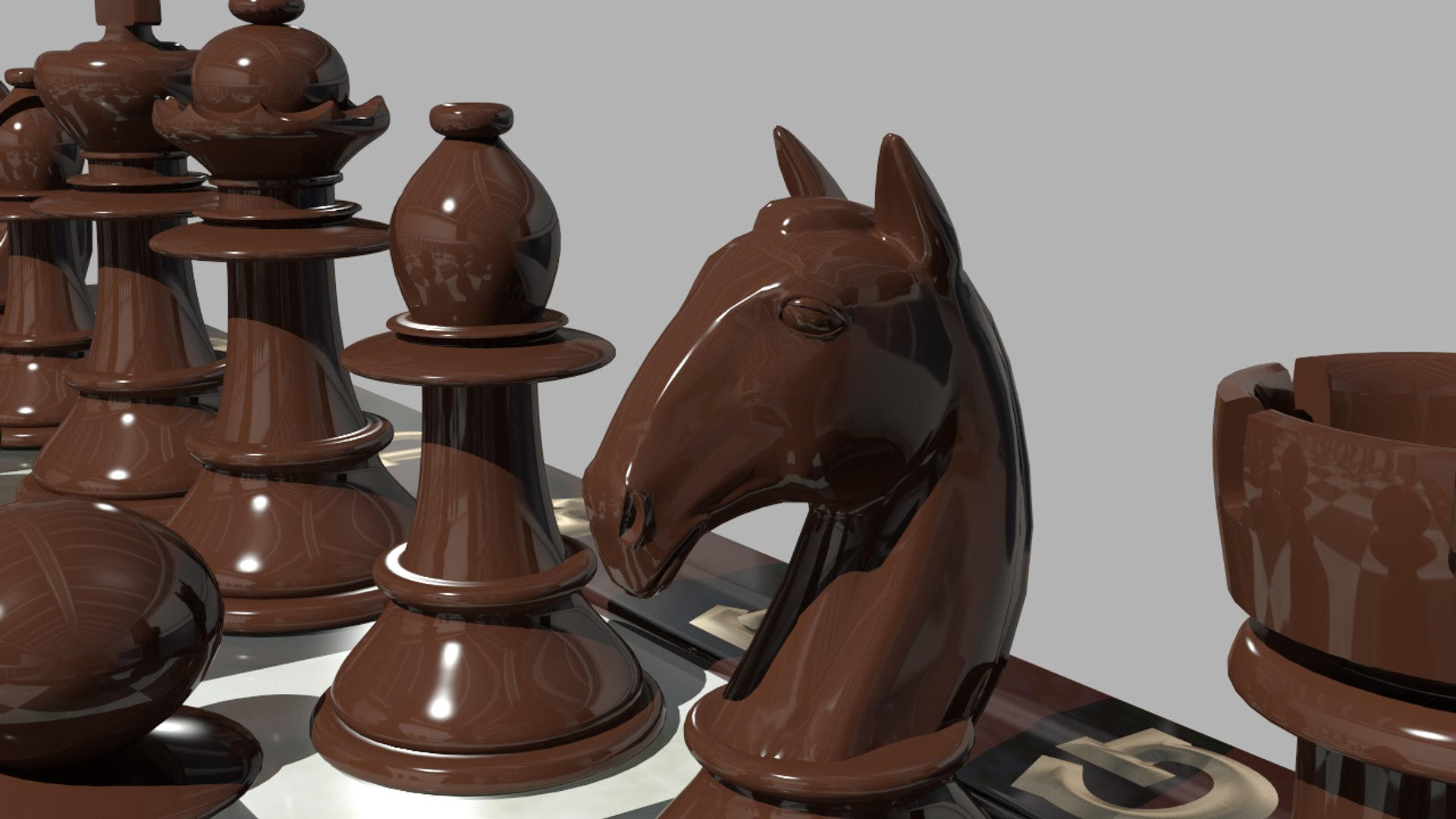 3d Chess Chess-men Model