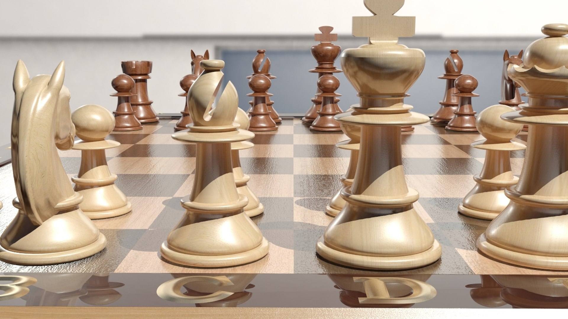 3d Chess Chess-men Model