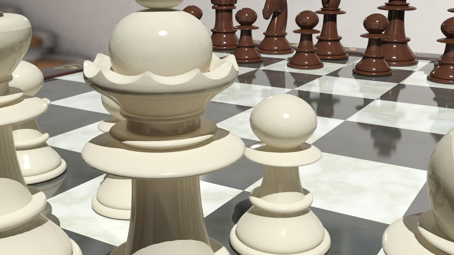 3d Chess Chess-men Model