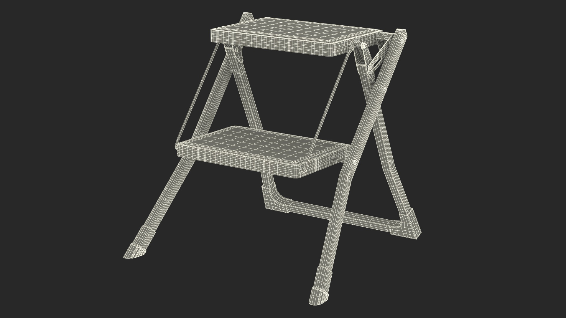 Blue Metallic Step Stool 3D Model - TurboSquid 2091617
