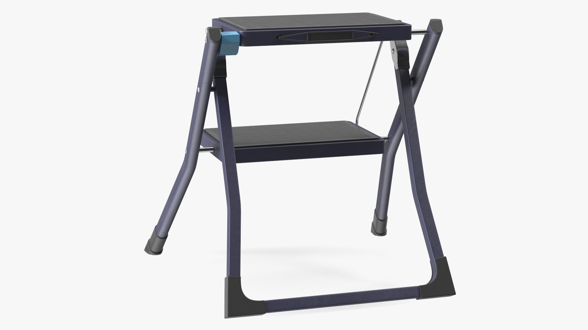 Blue Metallic Step Stool 3D Model - TurboSquid 2091617
