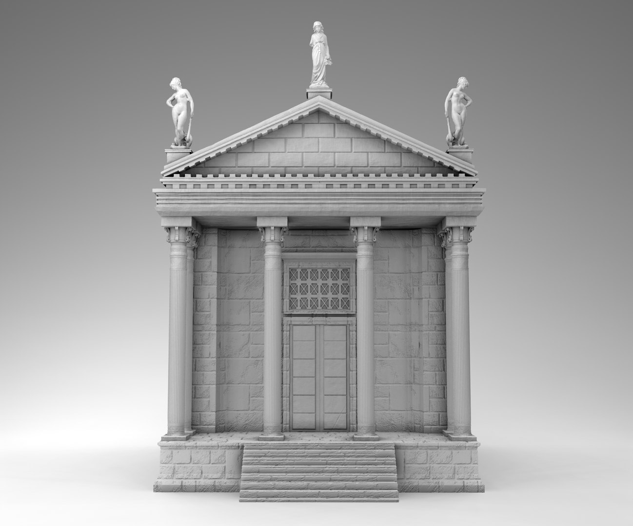 3D Greek Ancient Temple Model - TurboSquid 1687425