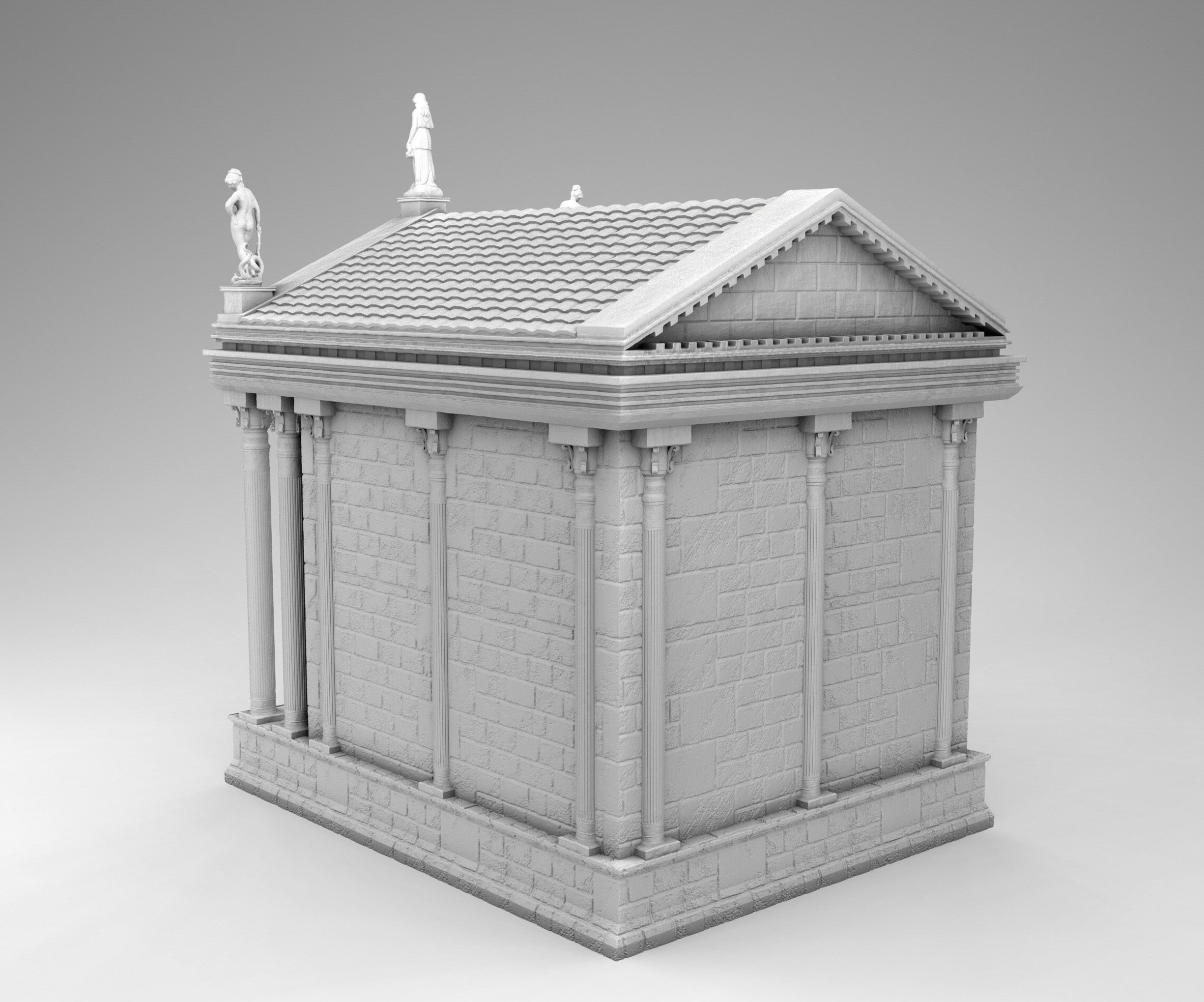3D greek ancient temple model - TurboSquid 1687425