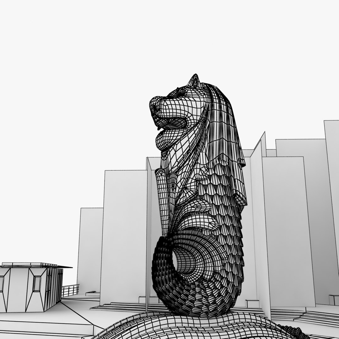 singapore merlion 3d 3ds