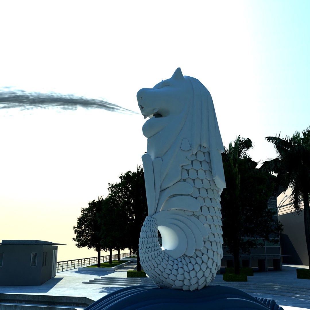 singapore merlion 3d 3ds