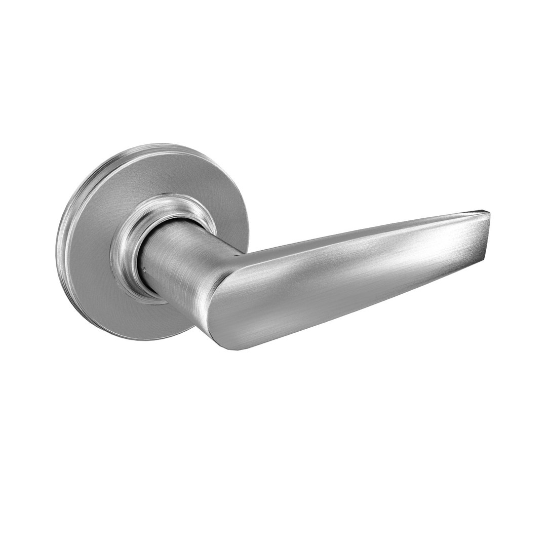 3D Door Handle Winston Passage Levers - Satin Chrome - TurboSquid 2042881