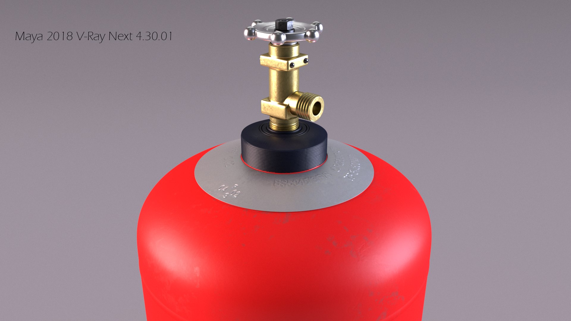 Red Propane Gas Cylinder 3D - TurboSquid 1591205