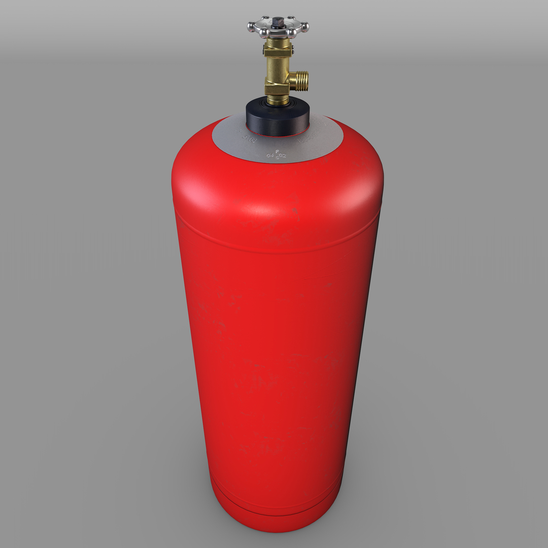 Red Propane Gas Cylinder 3D - TurboSquid 1591205