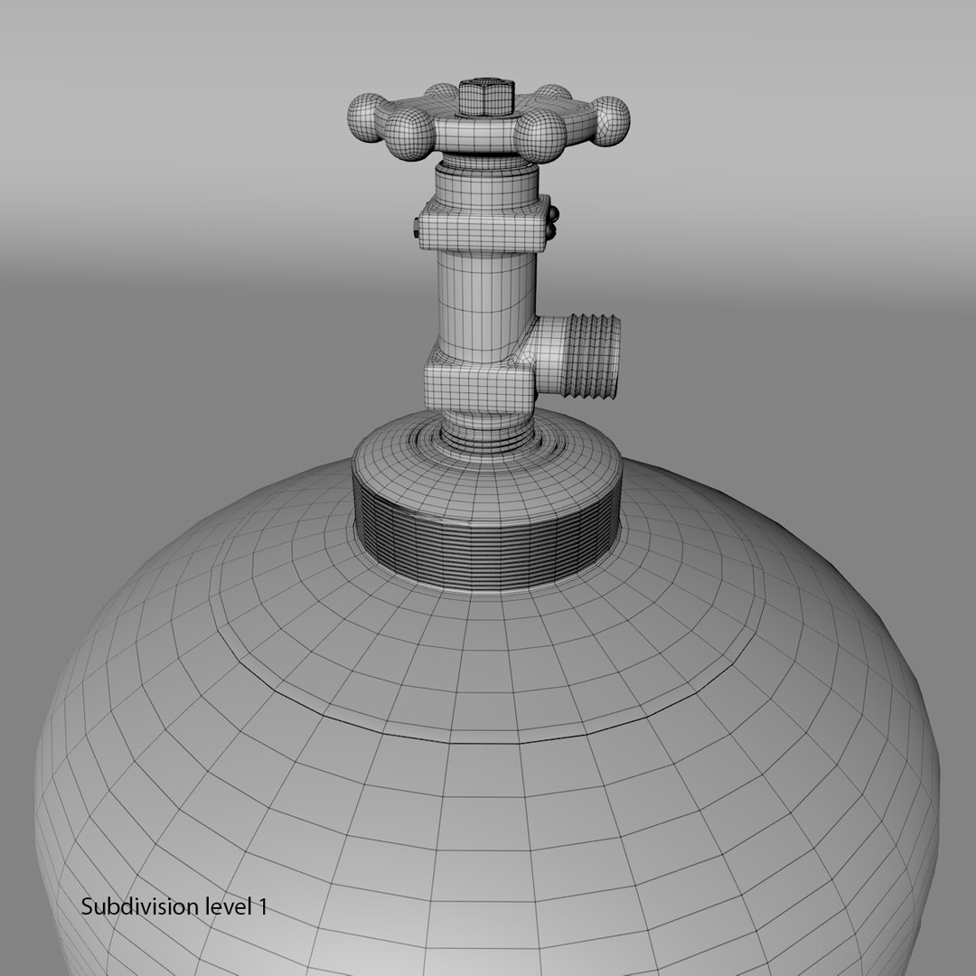 Red Propane Gas Cylinder 3D - TurboSquid 1591205