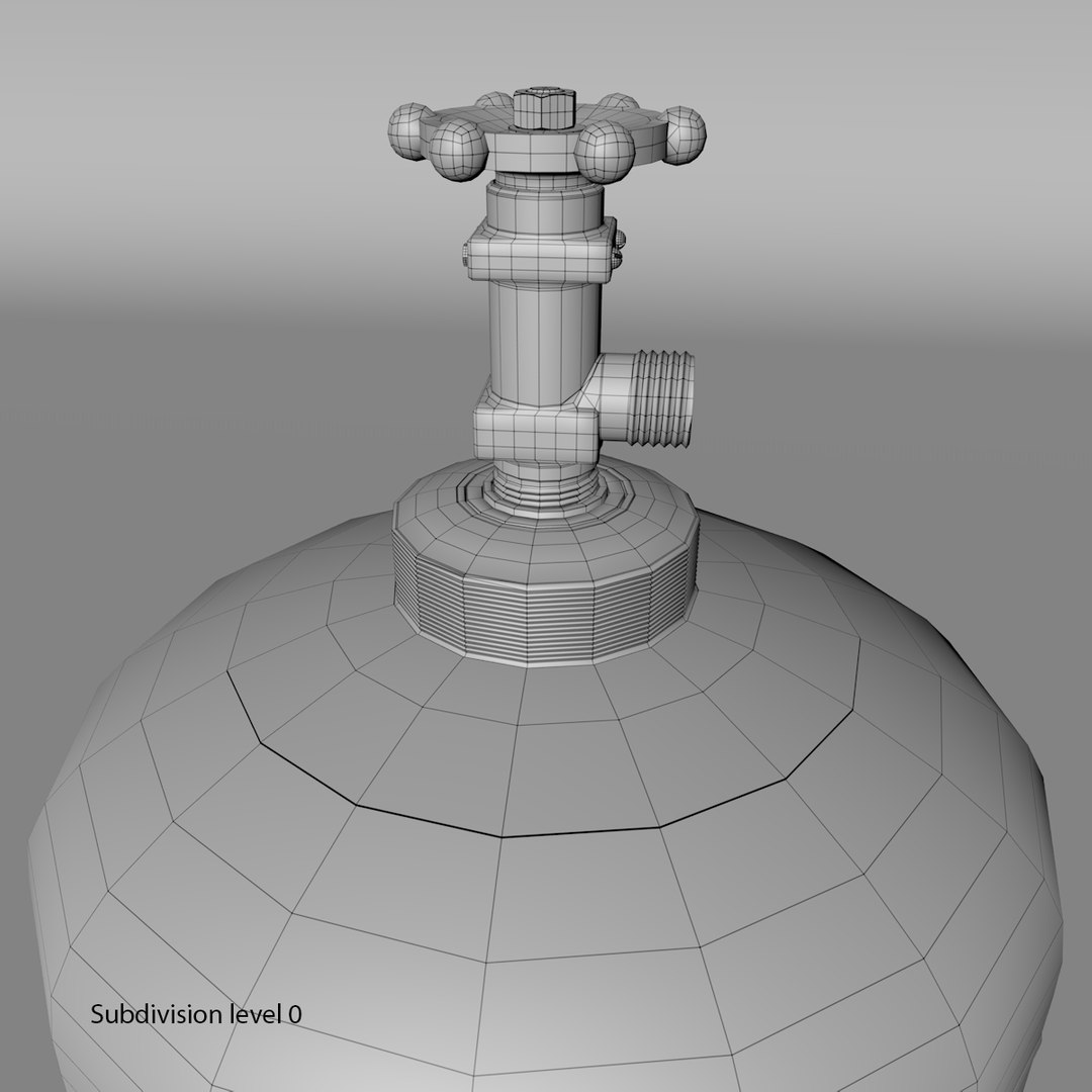 Red Propane Gas Cylinder 3D - TurboSquid 1591205