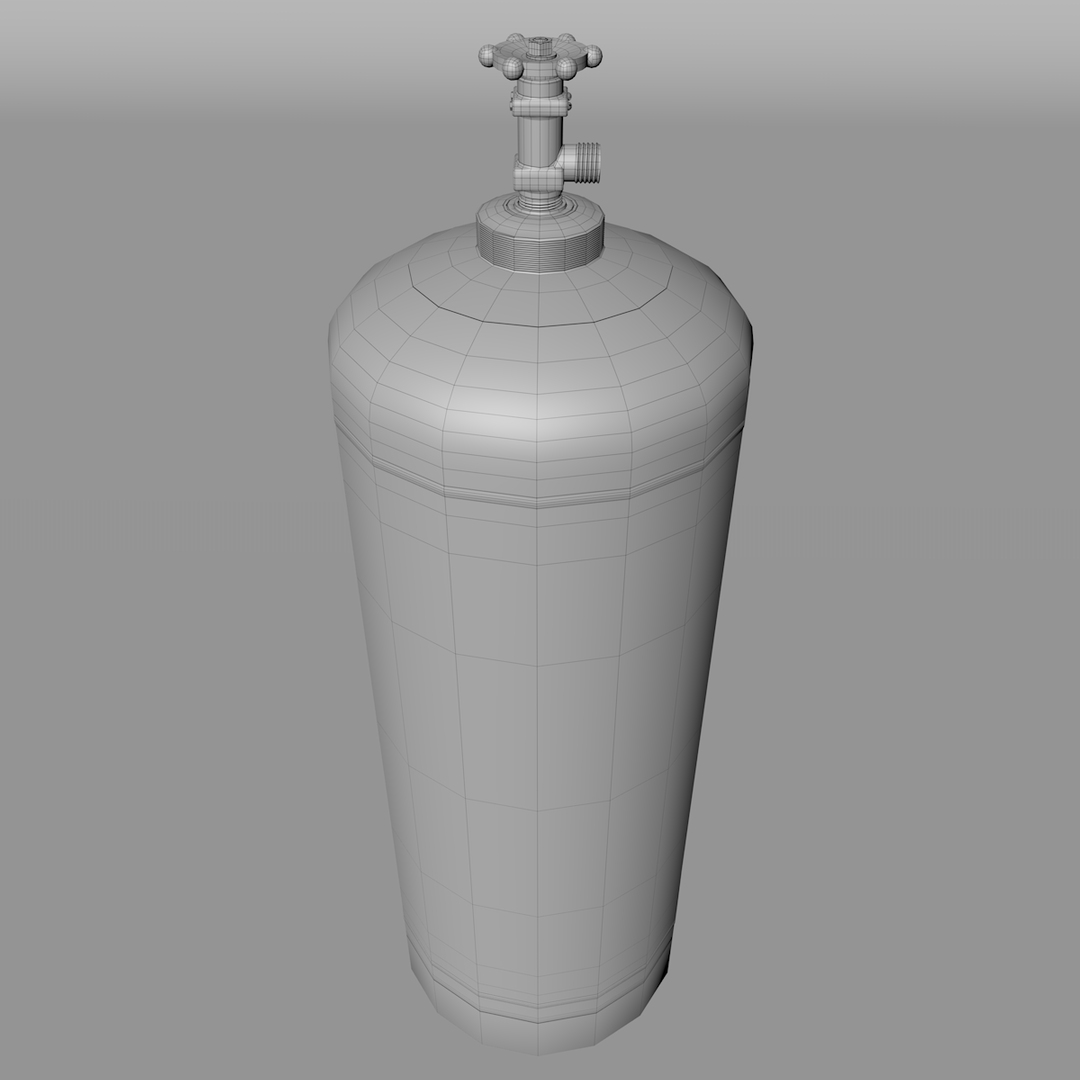 Red Propane Gas Cylinder 3D - TurboSquid 1591205