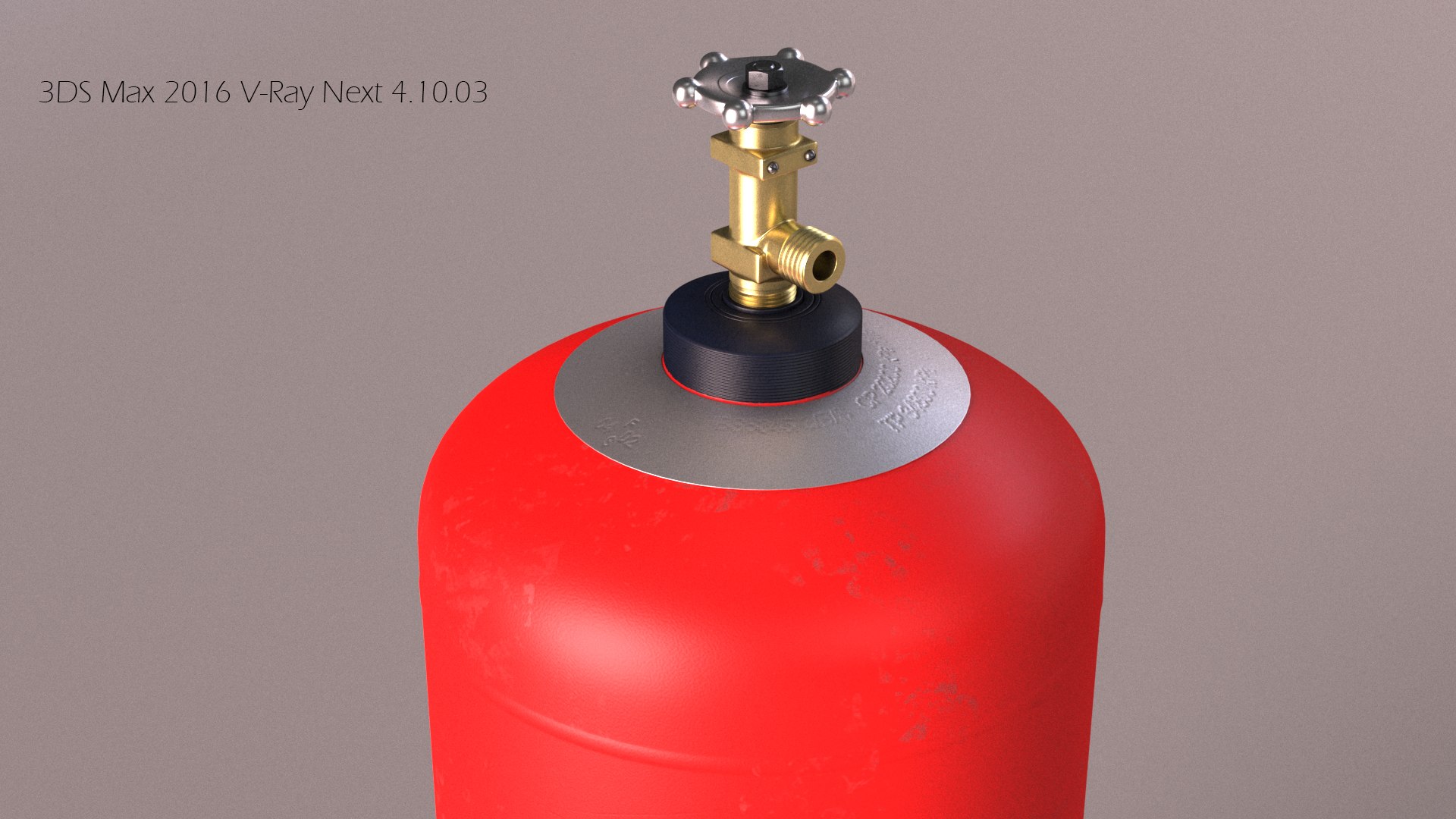 Red Propane Gas Cylinder 3D - TurboSquid 1591205