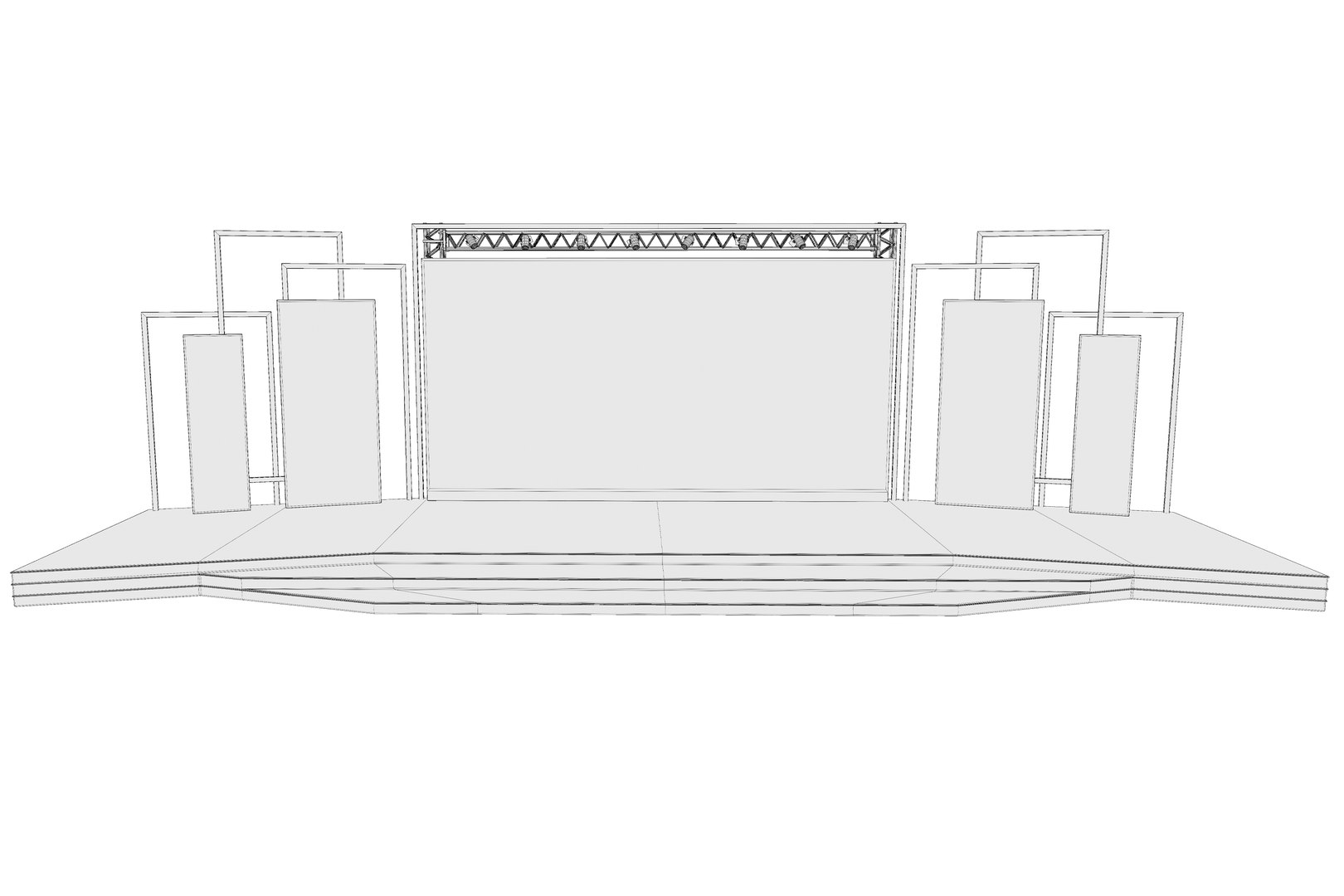 3D Event Stage Design 02 - TurboSquid 2335809