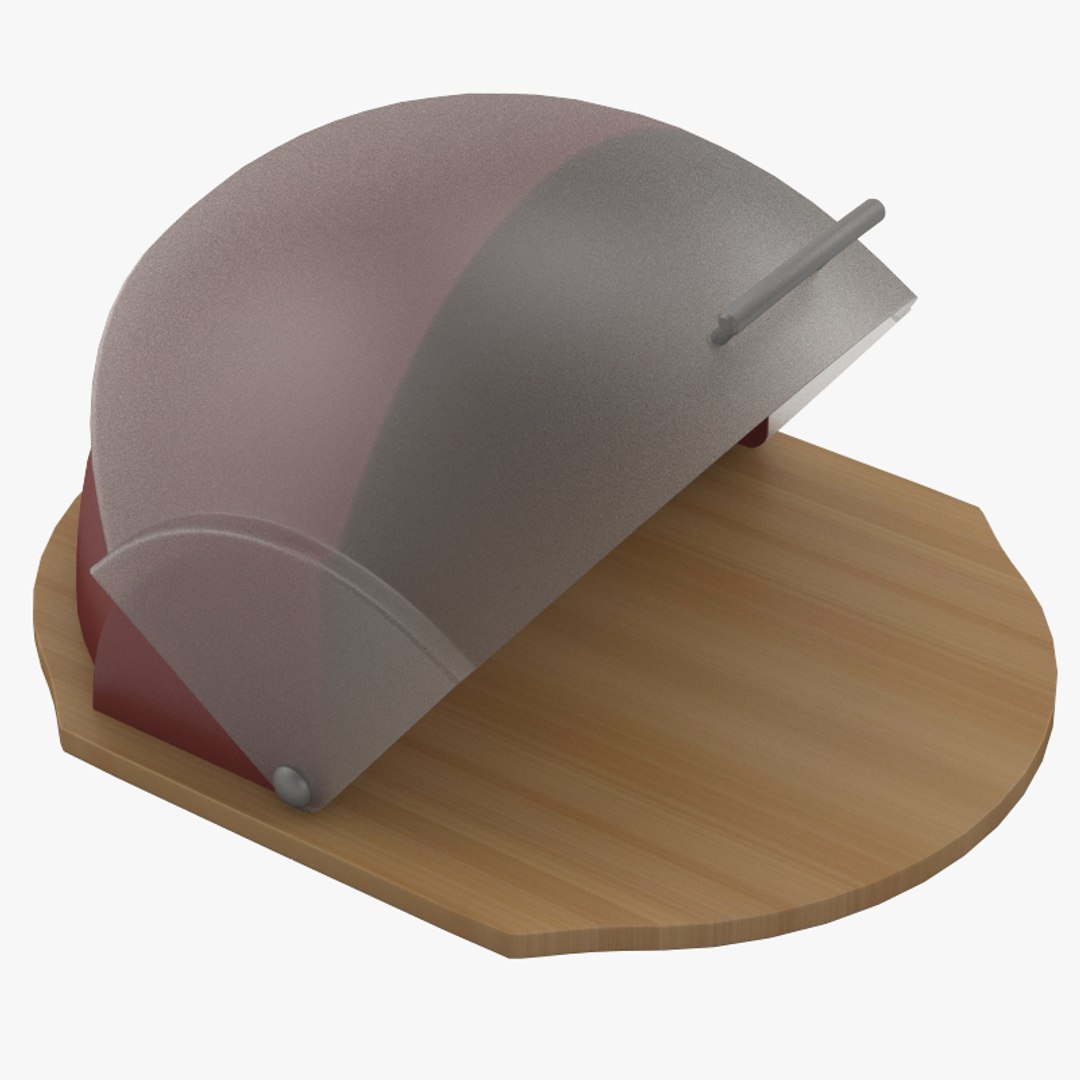 3d Model Of Wooden Bread Box