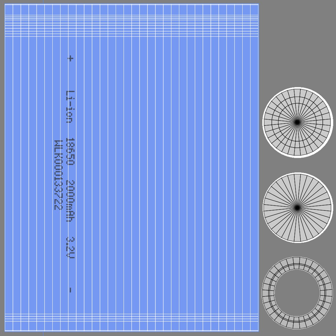 3D Lithium-ion Cell 18650 Model - TurboSquid 1802146