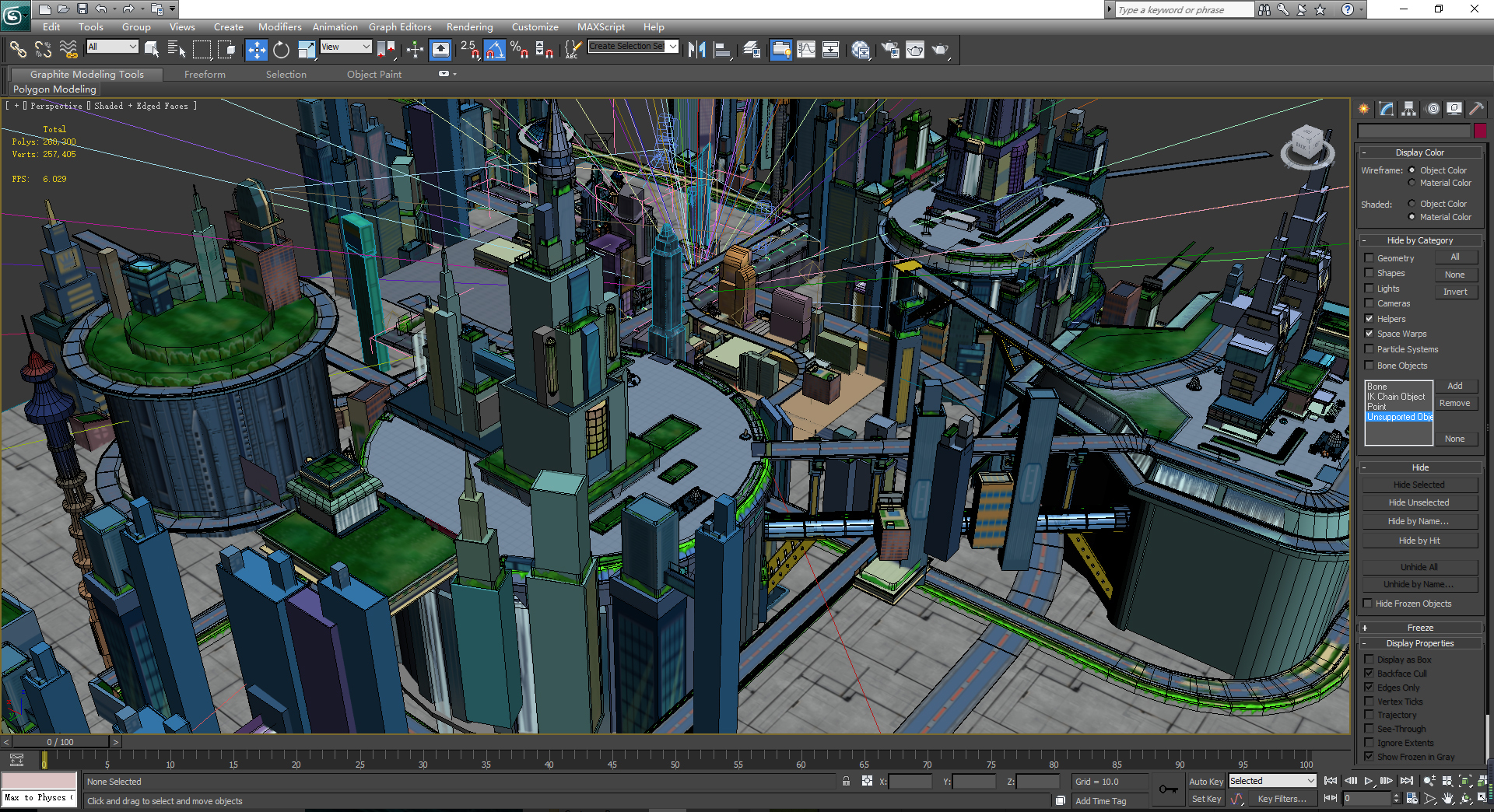 cartoon sci-fi city max