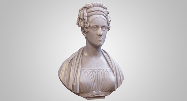 Bust of Caroline 3D model - TurboSquid 1768630