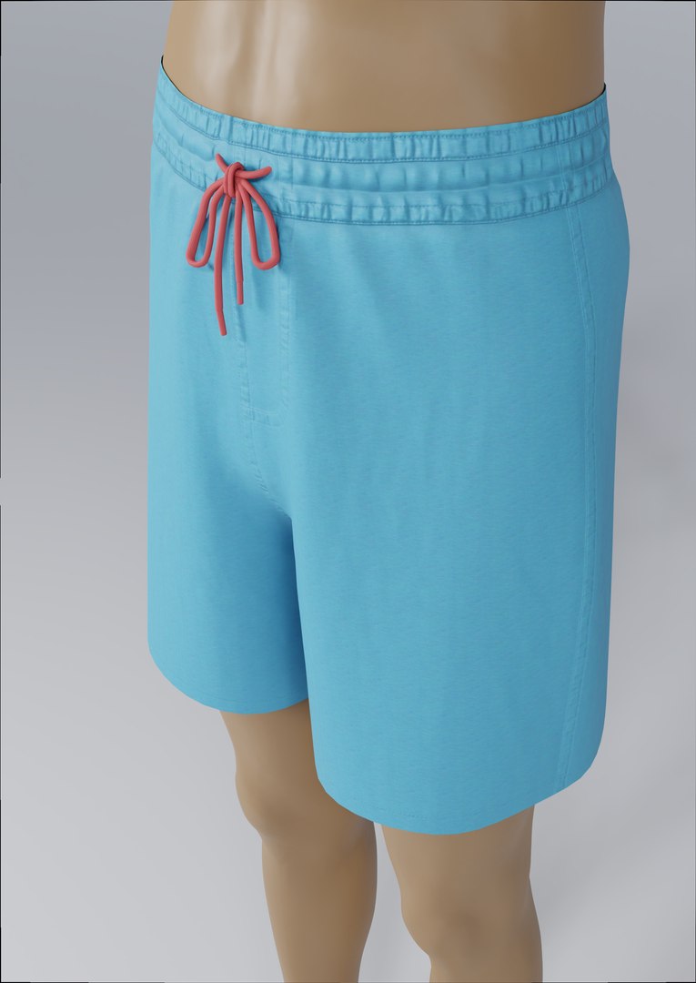 3D Mens Sport Shorts Model - TurboSquid 1832241