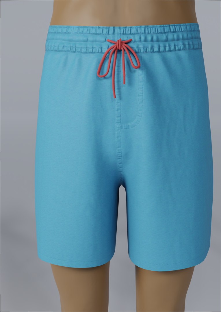 3D Mens Sport Shorts Model - TurboSquid 1832241