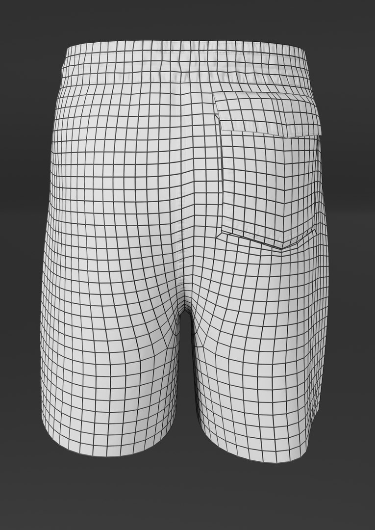 3D Mens Sport Shorts Model - TurboSquid 1832241