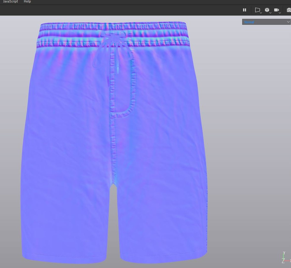 3D Mens Sport Shorts Model - TurboSquid 1832241