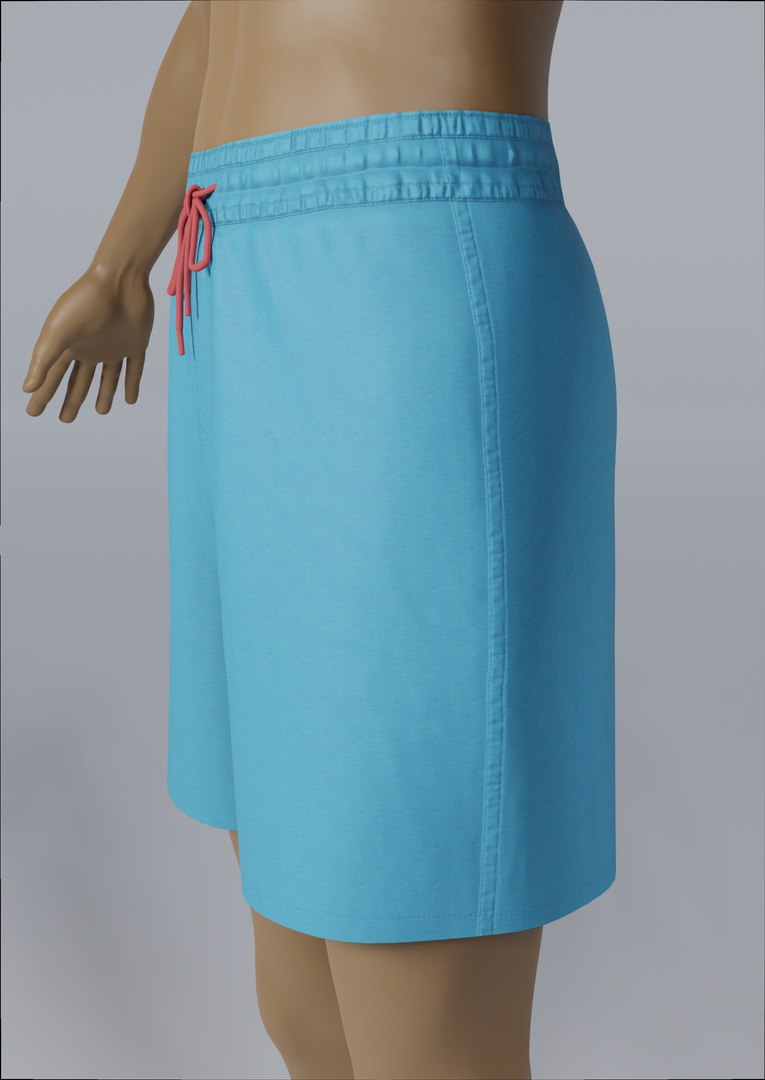 3D Mens Sport Shorts Model - TurboSquid 1832241