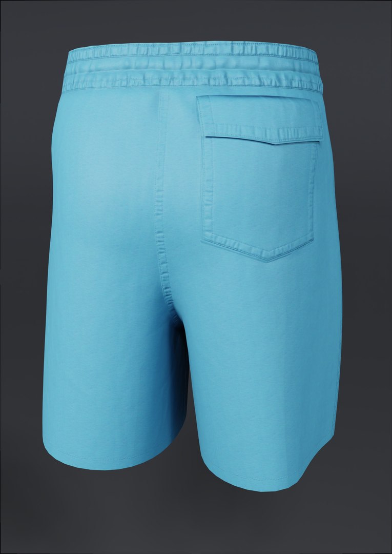 3D Mens Sport Shorts Model - TurboSquid 1832241