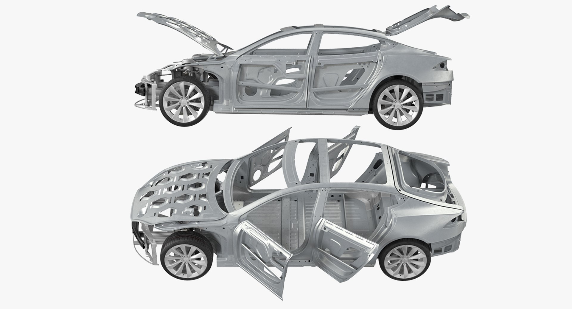 max tesla s frame chassis